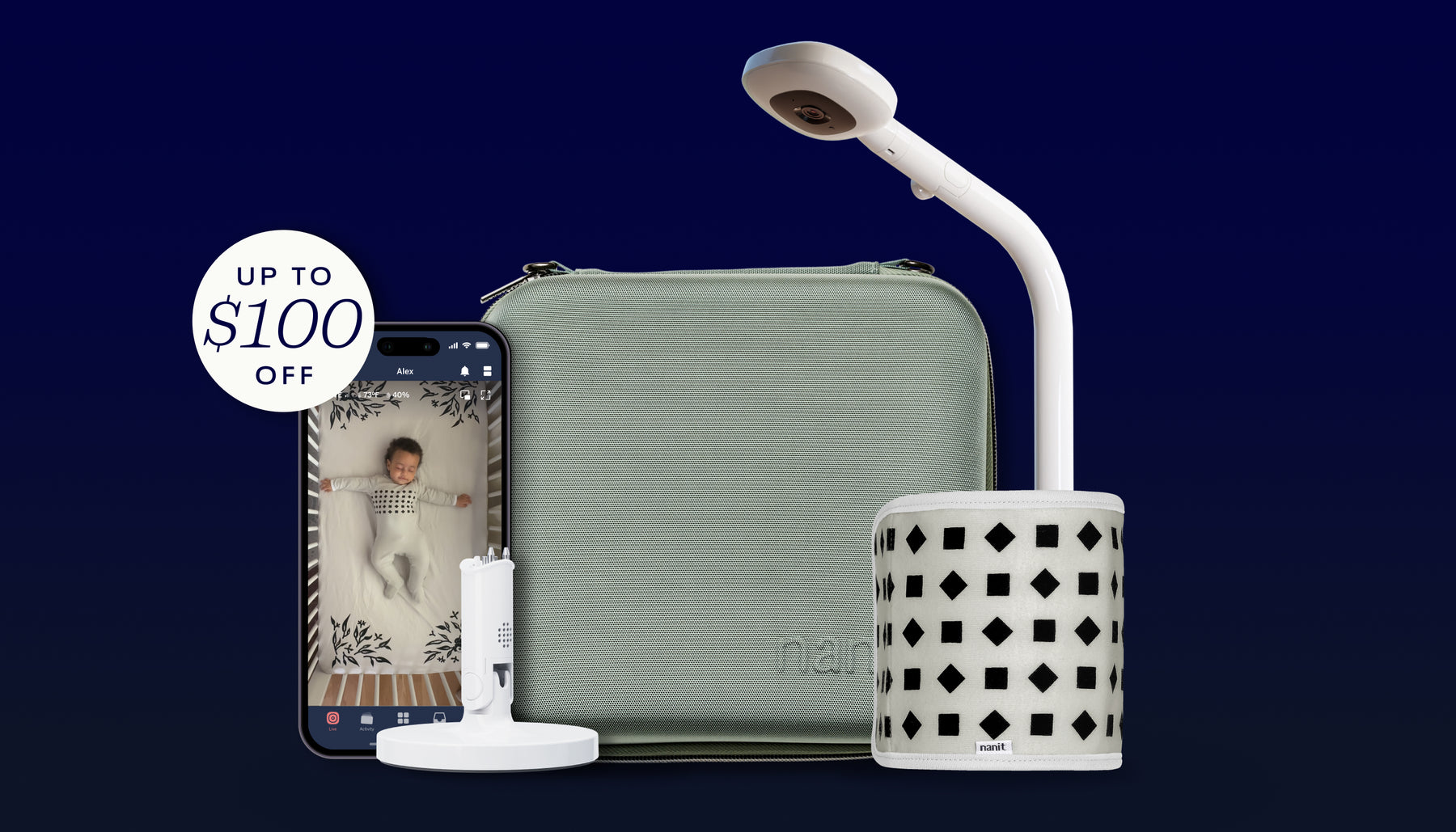 Nanit Pro Smart Baby Monitor | Tracks Sleep and Breathing