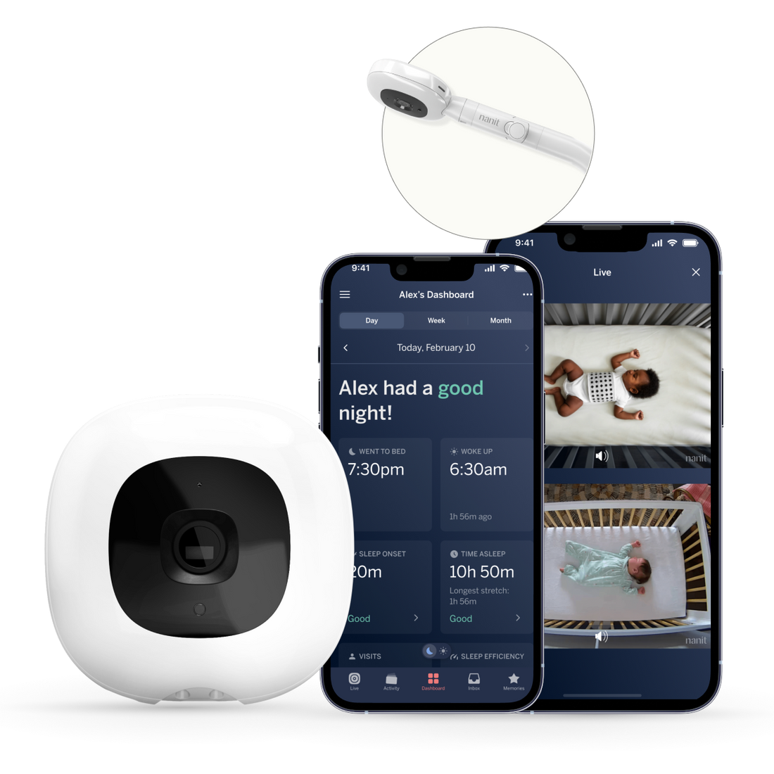 Nanit Pro Smart Baby Monitor | Tracks Sleep and Breathing
